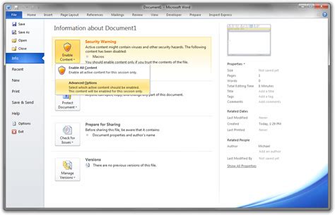 macro security word 2007 2019 inspectexpress v4 inspectexpress