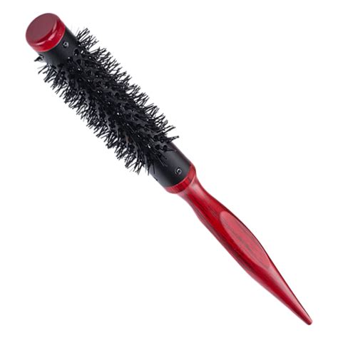 Small Plastic Round Hair Styling Brush With Nylon Bristle For Short