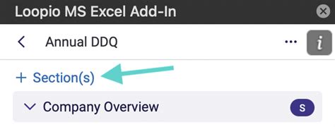 Importing A Project Using The Microsoft Excel Add In Loopio Help Center