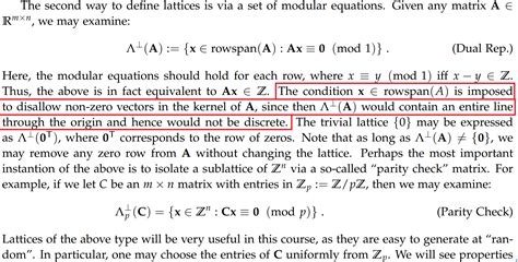 Terminology Definition Of Dual Lattice Vec V In Span Mathbb R