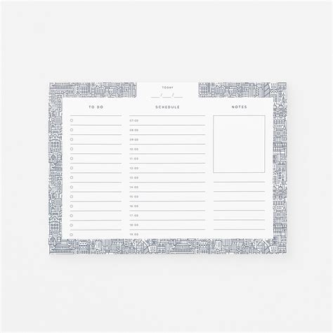 The City Works Hello World Daily Desk Planner Notepad