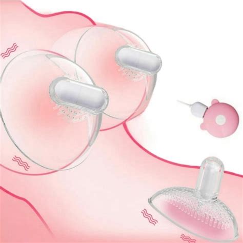 Coofine Vibrator Nipple Sucker Vibrating Nipple Clamps Sucking Nipple