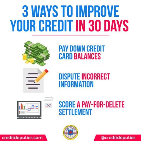 3 Ways To Improve Your Credit Fast In 30 Days Free Diy Credit Repair