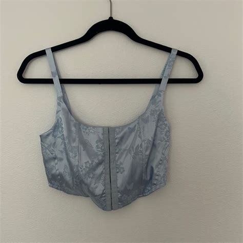 Pacsun Tops Cutest Bby Blue Corset Top Poshmark