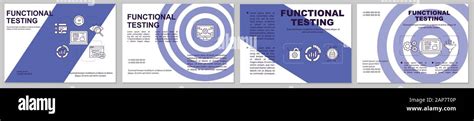 Functional Software Testing Horizontal Brochure Template Flyer Booklet Leaflet Print Cover