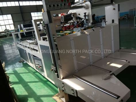 Semi Auto Corrugated Carton Folding Gluing Machine Folder Gluer
