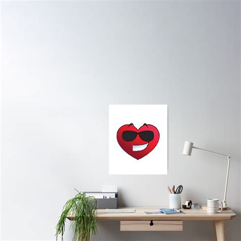 Hollow Heart Emoji Poster For Sale By Corneliusdesign Redbubble