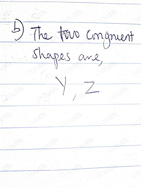 Solved The Diagram Shows Five Shapes On Squared Paper A Write Down