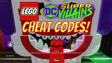LEGO DC Super Villains How To Enter Cheat Codes With All Available