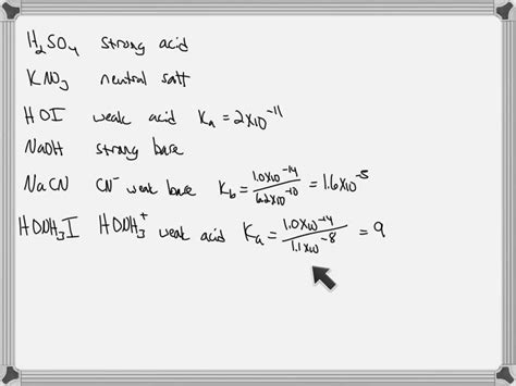 SOLVED Arrange The Following 0 1 M Solutions In Order Of Increasing PH