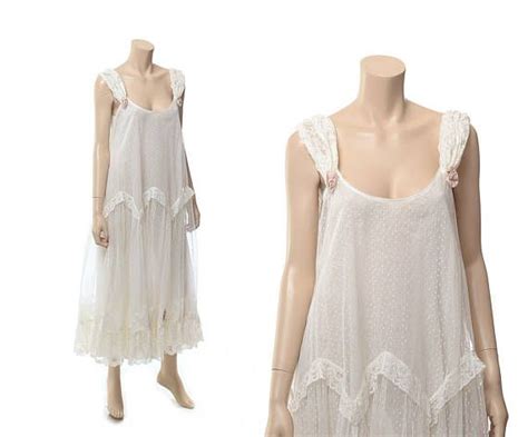 Vintage 80s Sheer White Lace Cocktail Dress 1980s Jessica Etsy