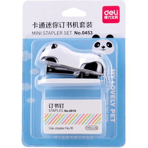 Dập Ghim Deli Thiết Kế Hình Gấu Trúc Dễ Thương Đi Kèm Một Hộp Ghim Shopee Việt Nam