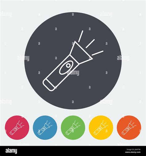 Circle Flashlight Stock Vector Images Alamy