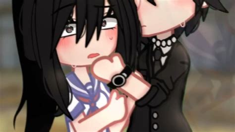 Stuck Together 😱 Ayano X Taroyandere Sim Au Gacha Meme Youtube