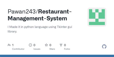 Github Pawan Restaurant Management System I Made It In Python