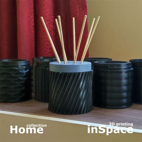 Stl File 🍶 Aromatic Diffuser Holder Stand Aroma Pack X7