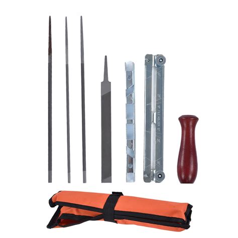 8pcs Chainsaw Sharpener File Chain Saw Teeth Sharpening Tool Set Kit