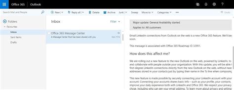 Linkedin And Microsoft Integrate In Outlook Office 365 Amazing Support