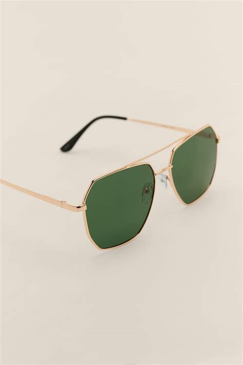 Metal Pointy Pilot Sunglasses Black Na Kd