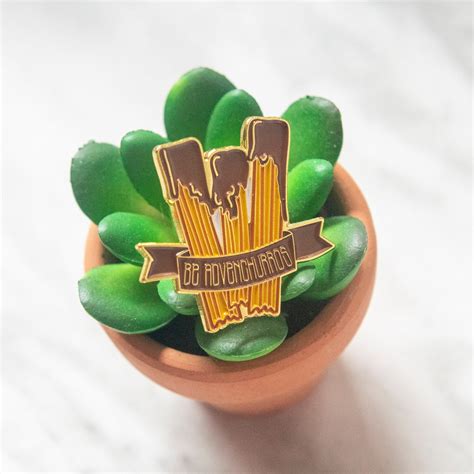Cute Churro Enamel Pin Seconds Sale Be Advenchurros Kawaii Etsy Canada