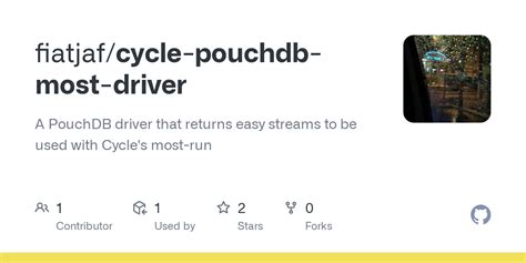 Github Fiatjafcycle Pouchdb Most Driver A Pouchdb Driver That