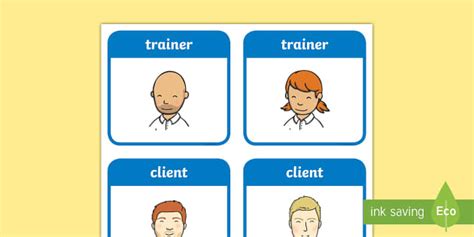 Gym Role Play Badges Teacher Made Twinkl