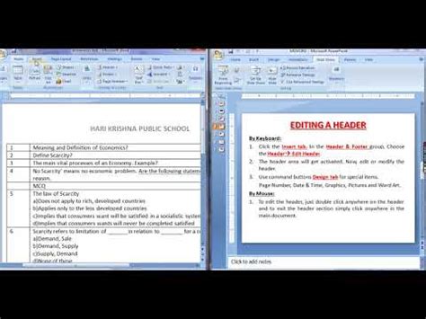 Header Footer YouTube