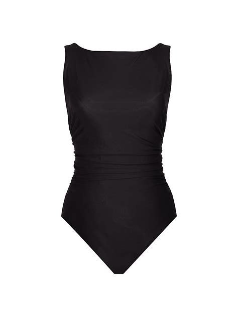 Miraclesuit Swim Rock Solid Regatta One Piece Swimsuit Black