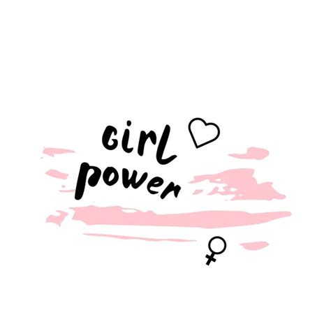 Girls Can Do Anything Quote Vector Illustration Stock Vector By