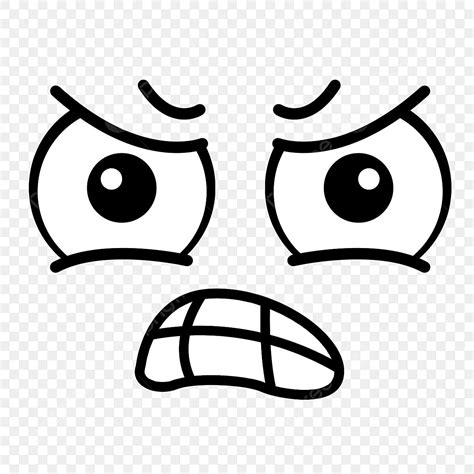 Angry Expression PNG Image Angry Frowning Simple Expression Get Angry