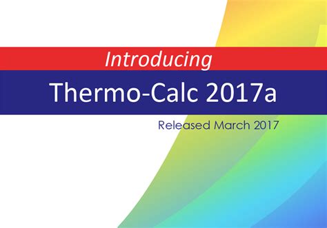 Thermo Calc 2017a Is Here Thermo Calc Software