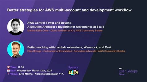 Aws Cloudcomputing Awsusergroup Techmeetup Awscommunity