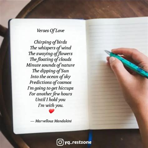 Verses Of Love Chirping Quotes And Writings By Mandakini Yourquote