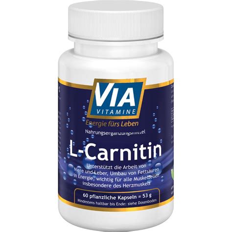L-Carnitin zur Unterstützung von Niere und Leber - viavitamine.de