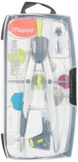 Maped Technical Drawing Compass Precision System Box With 3 Pieces Compass Eur 2124