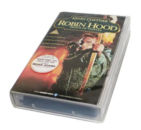 Robin Hood Prince Of Thieves Kevin Costner Morgan Freeman Vhs Video