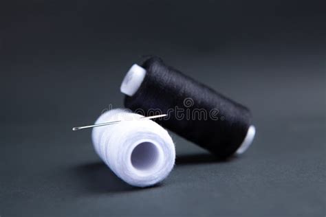 Needle And Sewing Thread Sew Stock Image Image Of Needlework