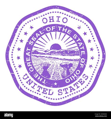 Ohio State Seal Stock Vector Images Alamy