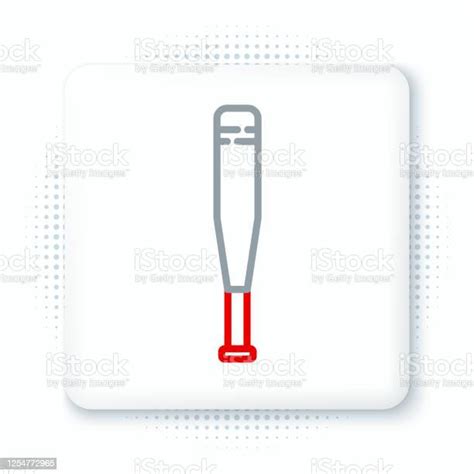 흰색 배경에 격리 라인 야구 박쥐 아이콘 다채로운 개요 개념 벡터 가죽에 대한 스톡 벡터 아트 및 기타 이미지 가죽 경쟁