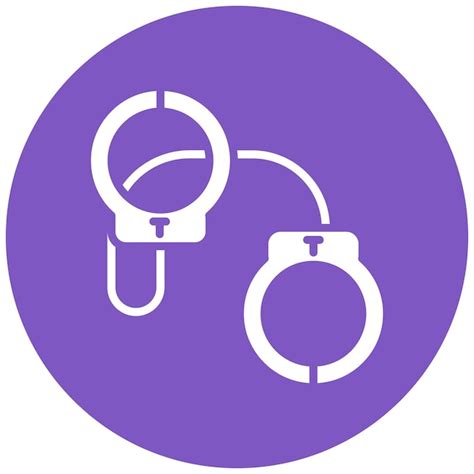 Premium Vector Handcuffs Vector Illustration Style