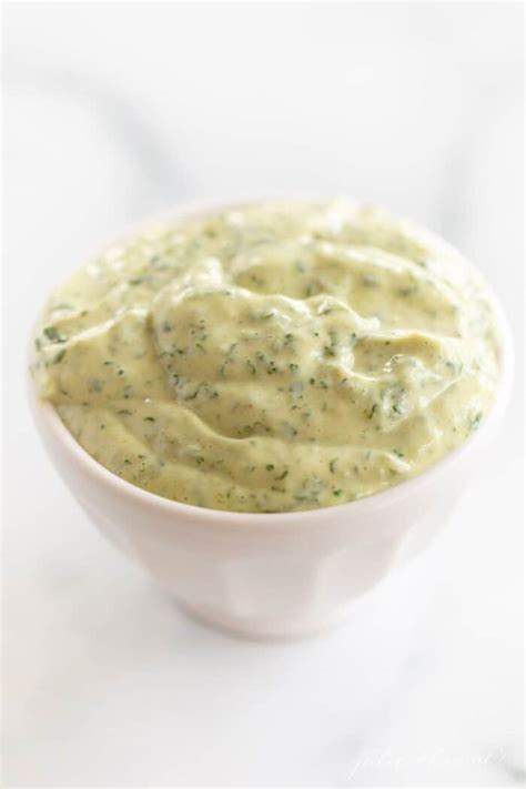 Easy Cilantro Aioli Recipe With Video Julie Blanner
