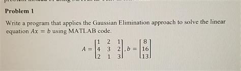 solved problem 1 write a program that applies the gaussian