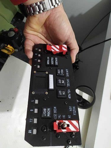 3d Printable F 14 Acm Panel With Electronics Compatible 3d Model 3d