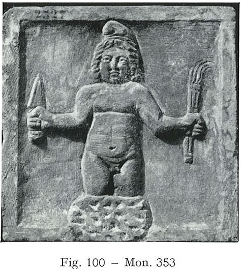 Cimrm 353 Mithras Rock Birth Square Marble Relief Rome Italy