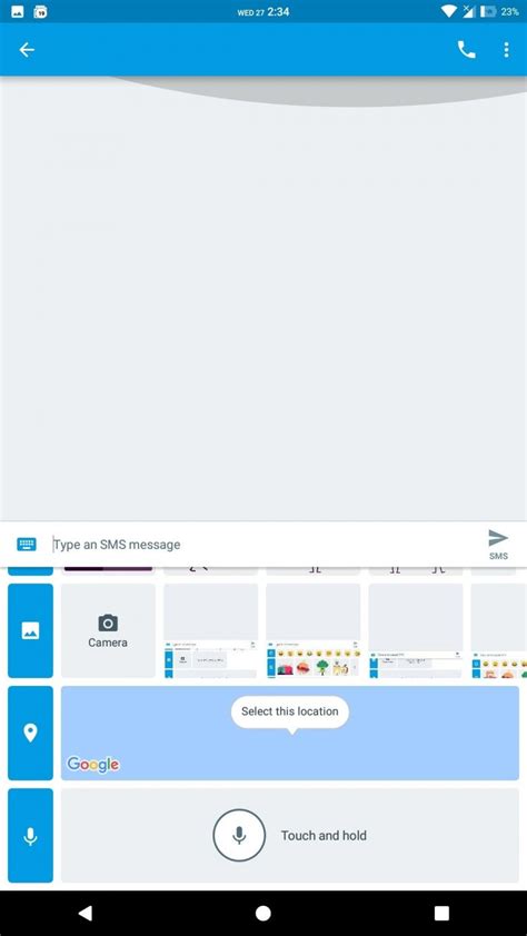 Android Messages Leaked Screenshots Show Smart Replies And New UI For Attachments Phandroid