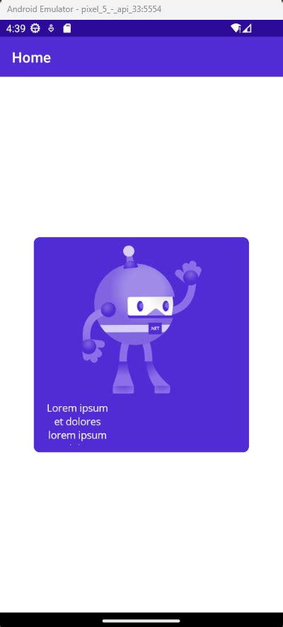 Android Combination Of Contentlayout Imagesource And Text On A