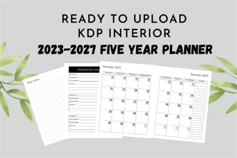 Five Year Planner 2023 2027 Graphic By Summmmer850 · Creative Fabrica