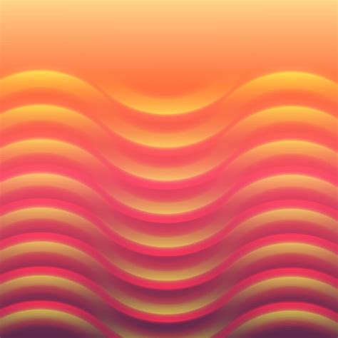 Premium Vector Glowing Hot Waves Effect Orange Background