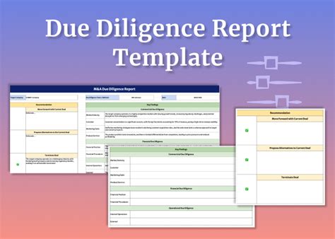 Due Diligence Checklist And Report Template Consultport