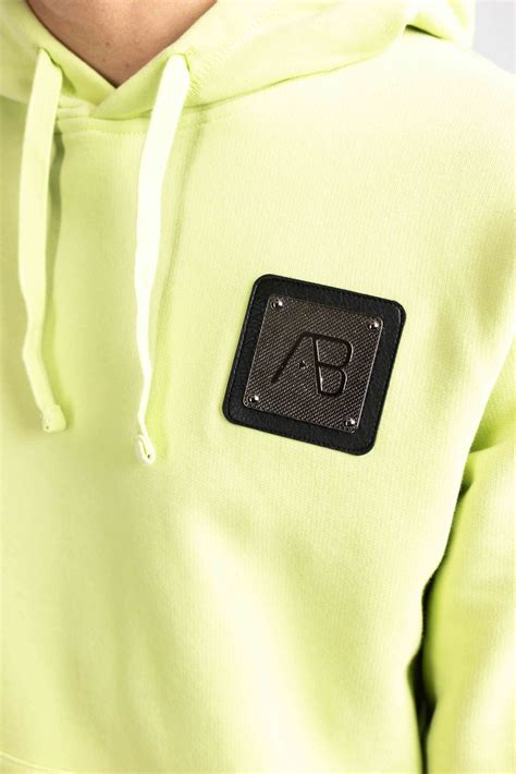 Ab Lifestyle Slim Fit Metal Hoodie Heren Felgroen Heren Shoppen